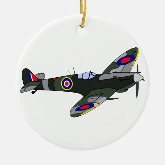Spitfire Ceramic Ornament | Zazzle.com