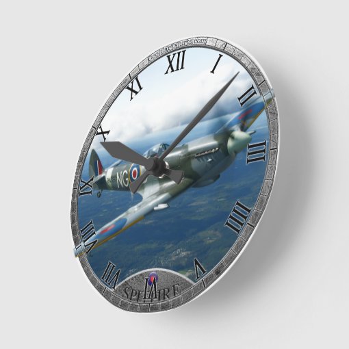 Spitfire Clock | Zazzle