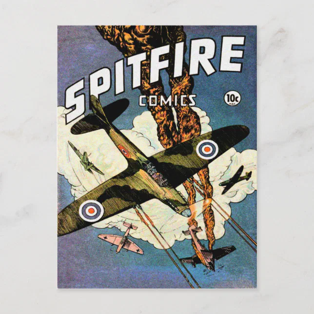 Spitfire Fighter Aircraft - World War Two Postcard | Zazzle