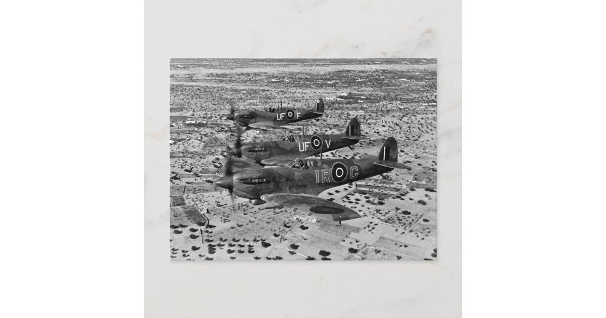 Spitfire Fighters Over Africa, 1943 Postcard | Zazzle