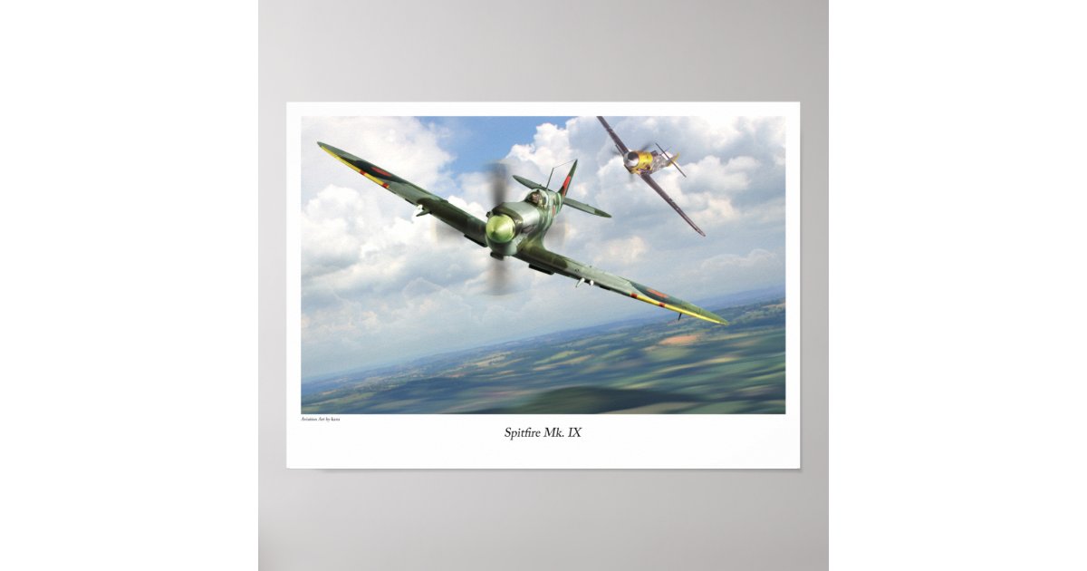 Spitfire Mk. IX Poster | Zazzle