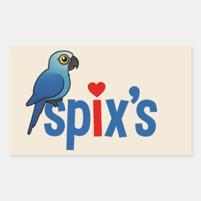 Cute Spix's Macaw by Birdorable