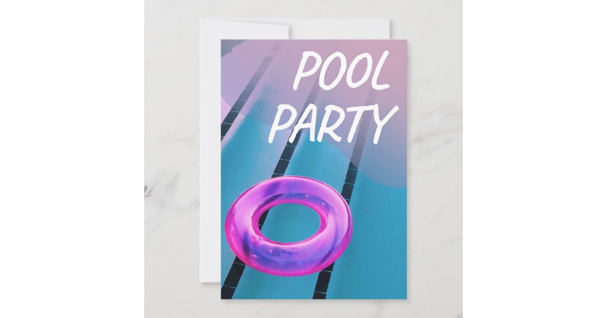 Splash Bash: Pool Party Invitation | Zazzle