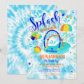 Splash Pad Party Invitation Waterpark Blue | Zazzle