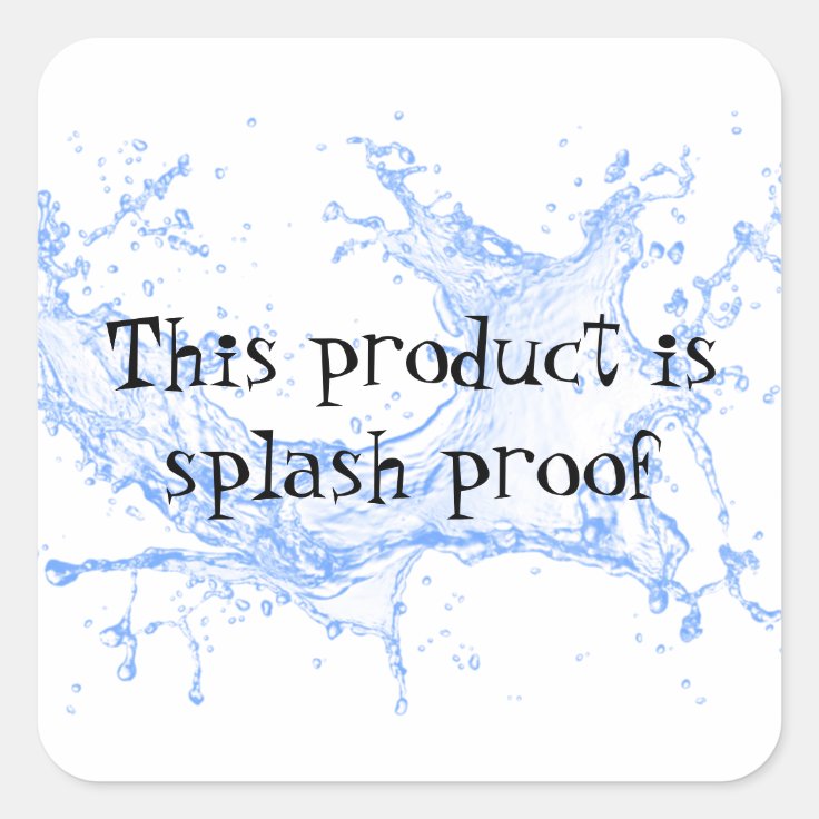 Splash proof product package seal label sticker | Zazzle
