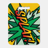 SPLAT Fun Retro Comic Book Pop Art Seat Cushion | Zazzle