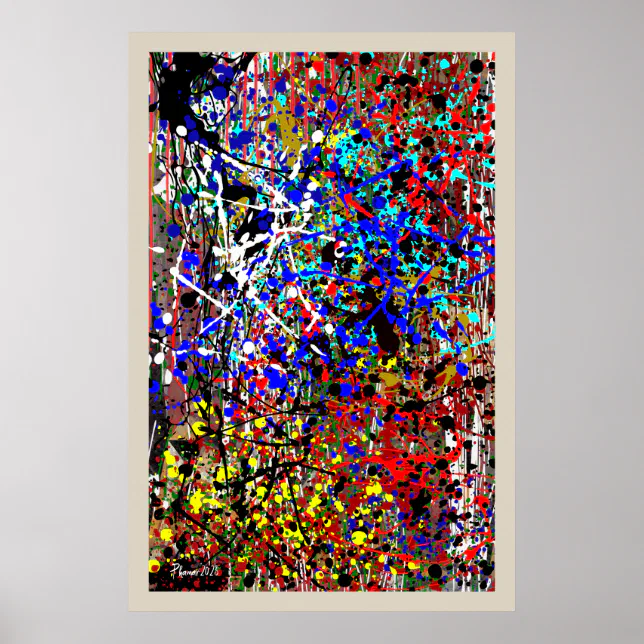 Splat Of Color Poster | Zazzle