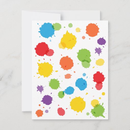 Splat Paintball Kids Birthday Party Invitations | Zazzle