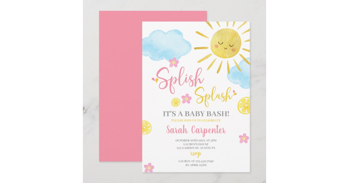 Splish Splash Baby Shower invitation | Zazzle