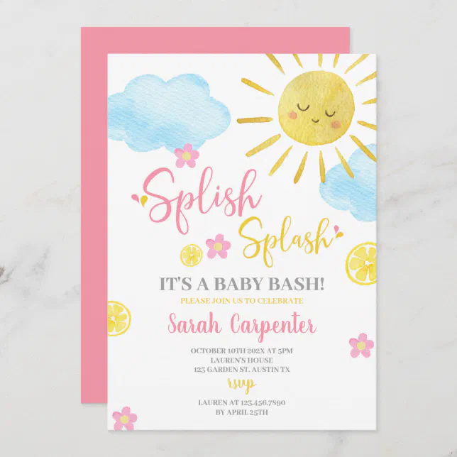 Splish Splash Baby Shower invitation | Zazzle