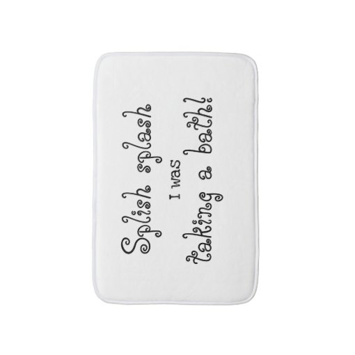 Splish Splash - bath mat | Zazzle
