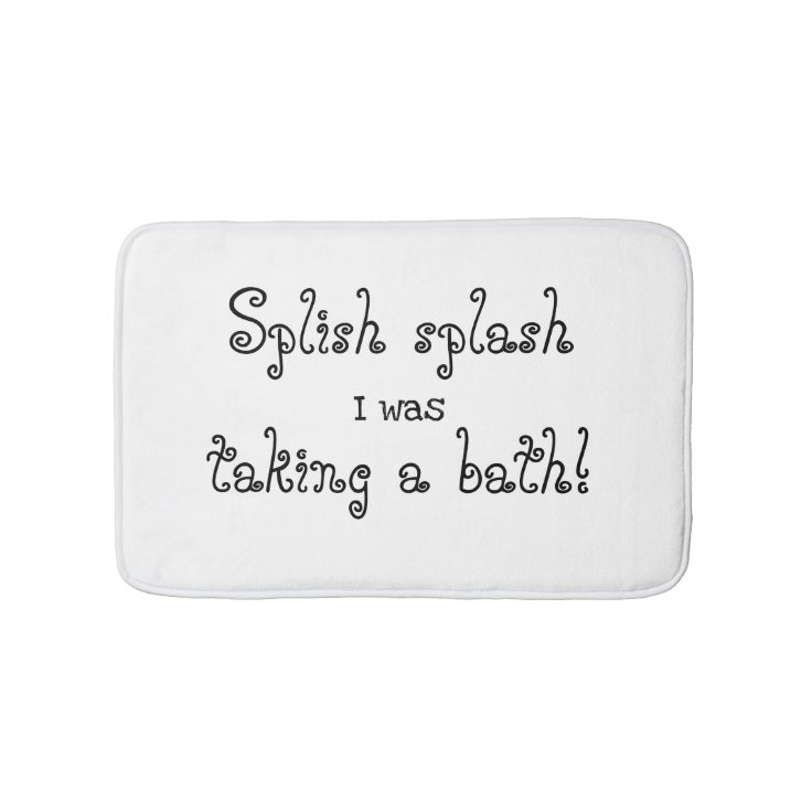 Splish Splash - bath mat | Zazzle
