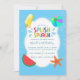 Splish Splash Birthday Party Add Photo Invitation | Zazzle