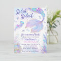 Splish Splash Mermaid Bash Birthday Invitation | Zazzle