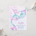 Splish Splash Mermaid Bash Girl Birthday Party Invitation | Zazzle