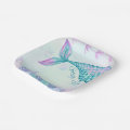 Splish Splash Mermaid Birthday Bash 7 inch Plate | Zazzle