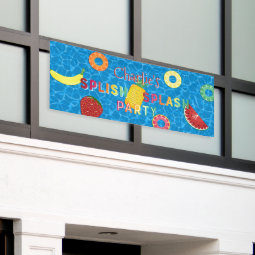Splish Splash Party l Pool Birthday l Summer Fruit Banner | Zazzle