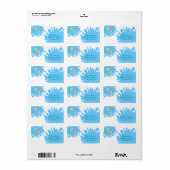 Splish Splash Pool Party Boy Address Label | Zazzle