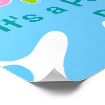 Splish Splash Pool Party Girl Birthday Banner Poster | Zazzle