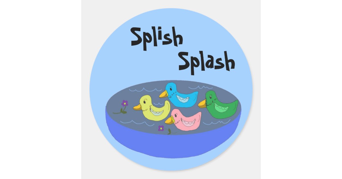 Splish Splash - stickers | Zazzle