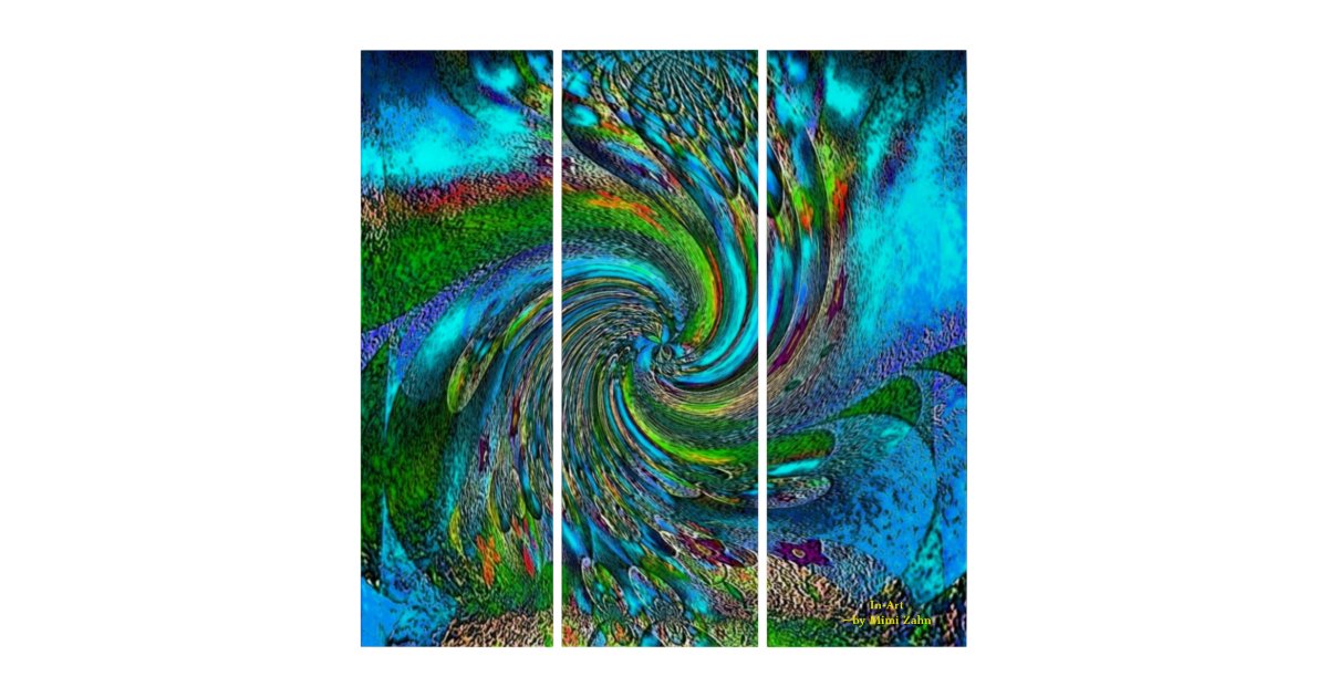 "Splish, Splash" Triptych Wall Art | Zazzle