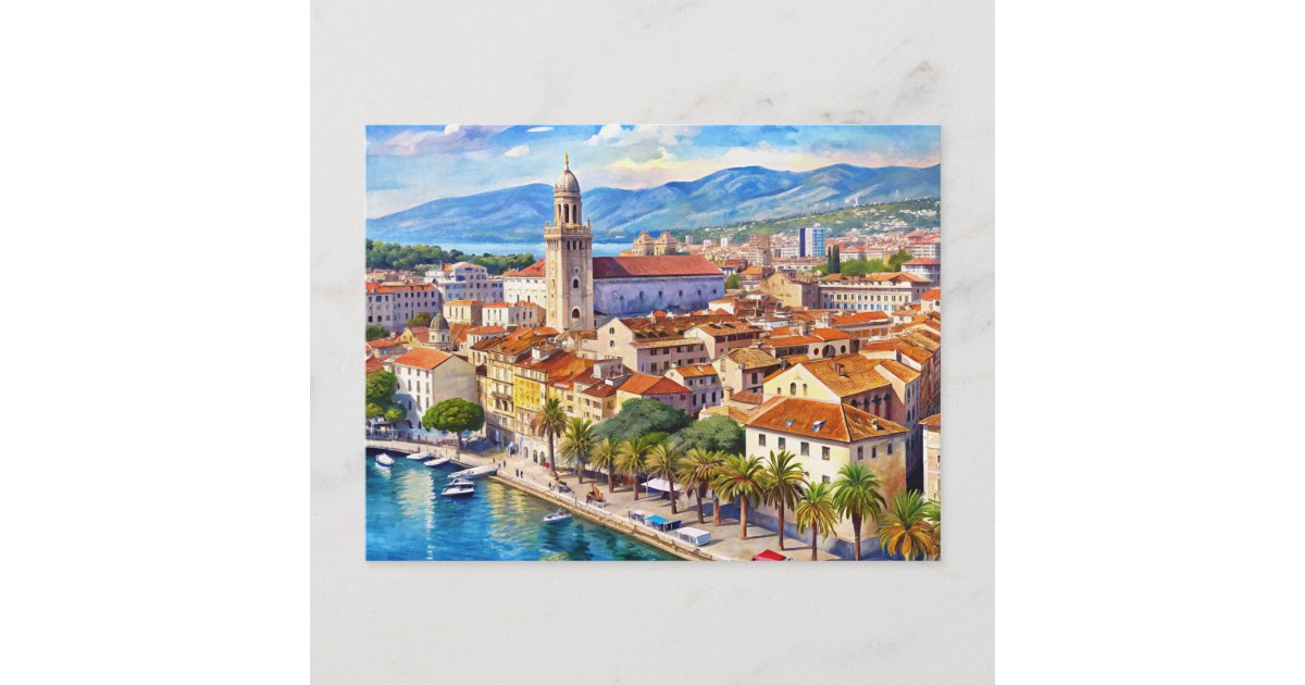 Split city Croatia Postcard | Zazzle