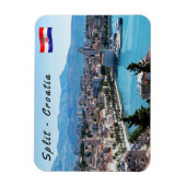Split city seafront aerial view, Dalmatia, Croatia Magnet | Zazzle