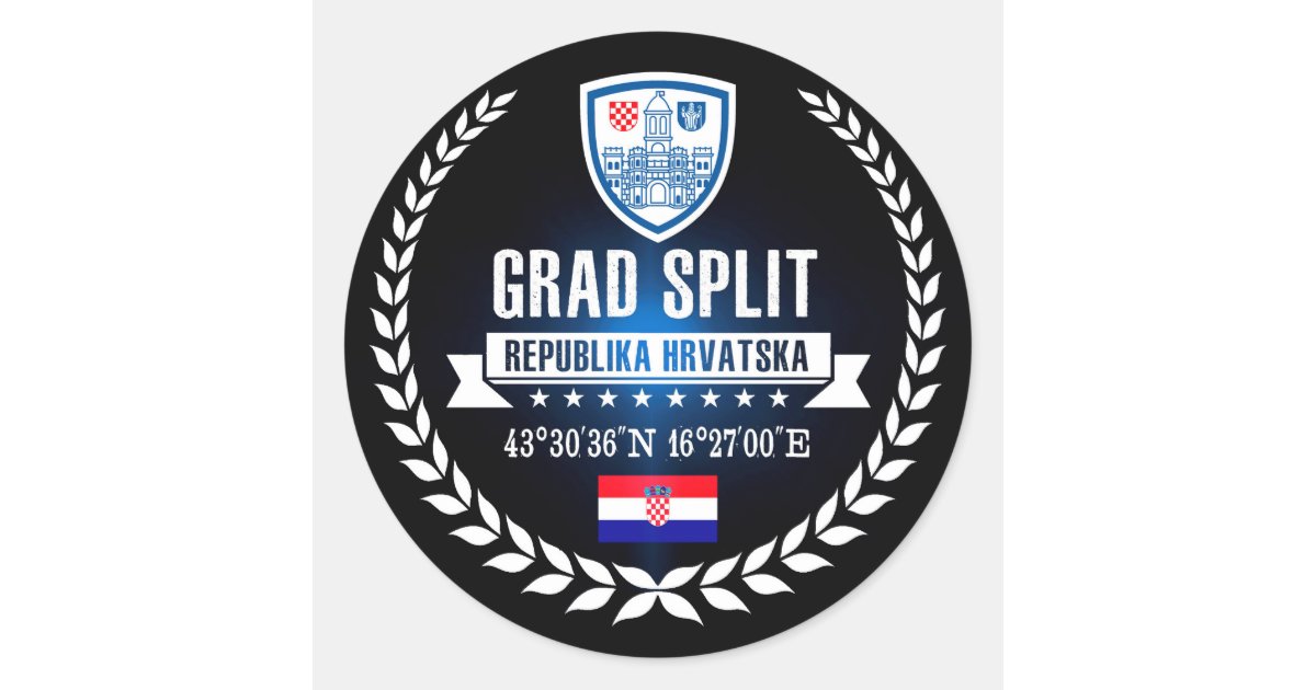 Split Classic Round Sticker | Zazzle