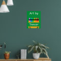 Split Crayon Box Personalized Kids Poster | Zazzle