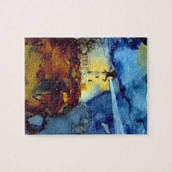 Split Rock Lighthouse At Night Jigsaw Puzzle | Zazzle