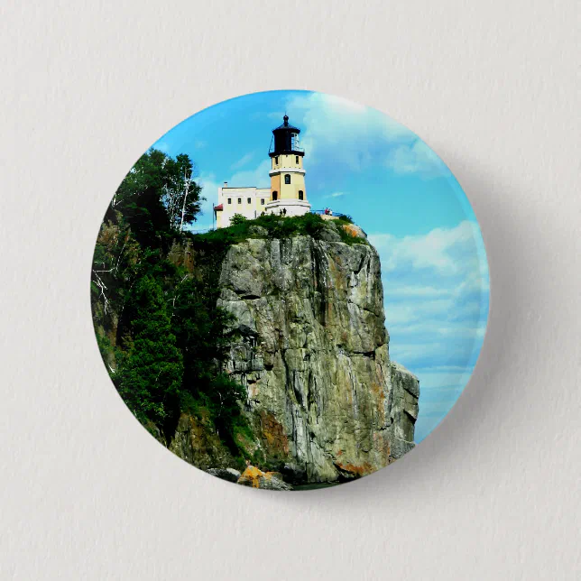 Split Rock Lighthouse Button | Zazzle