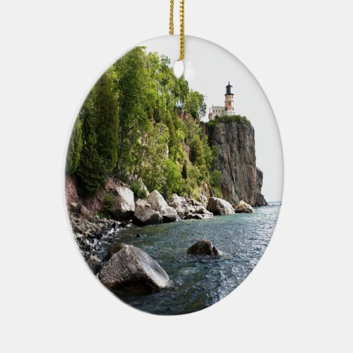 Split Rock Lighthouse Ceramic Ornament | Zazzle