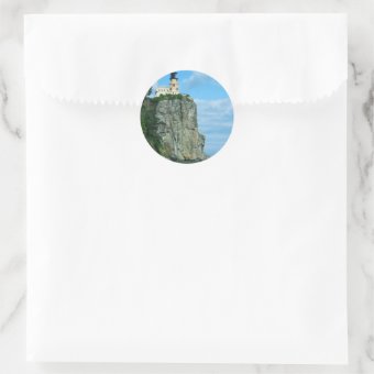 Split Rock Lighthouse Classic Round Sticker | Zazzle
