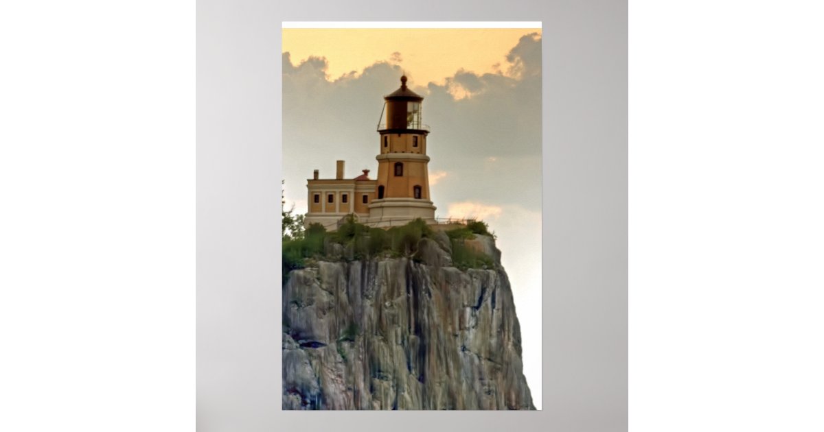 Split Rock Lighthouse Close-up Poster | Zazzle