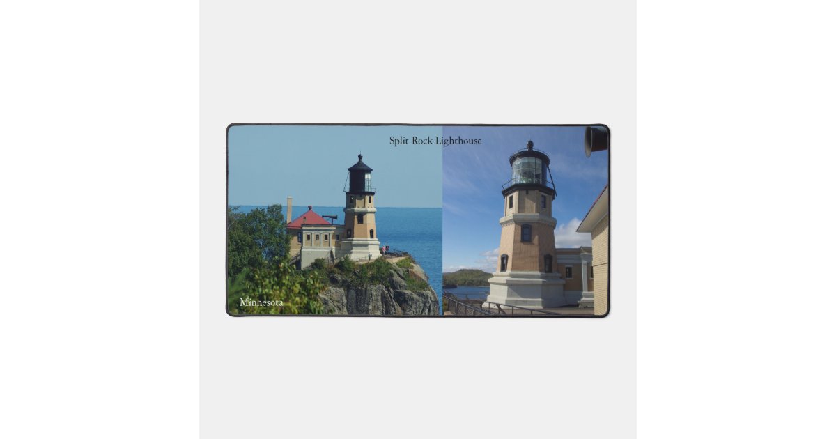 Split Rock Lighthouse desk mat | Zazzle