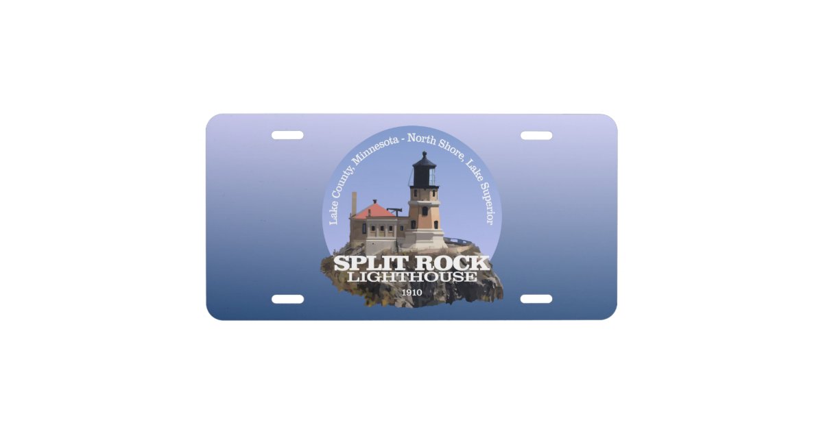 Split Rock Lighthouse License Plate | Zazzle