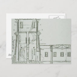 Split Rock Lighthouse Schematics Postcard | Zazzle