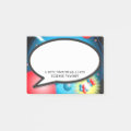 Splitting The Atom Speech Bubble Science Teacher Post-it Notes | Zazzle