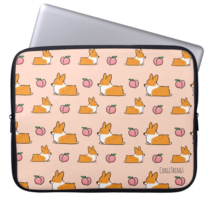 Sploot Corgi Laptop Case | Zazzle.com