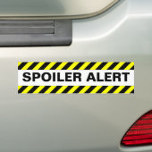 SPOILER ALERT BUMPER STICKER | Zazzle