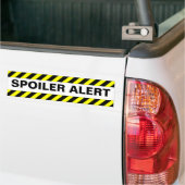 SPOILER ALERT BUMPER STICKER | Zazzle