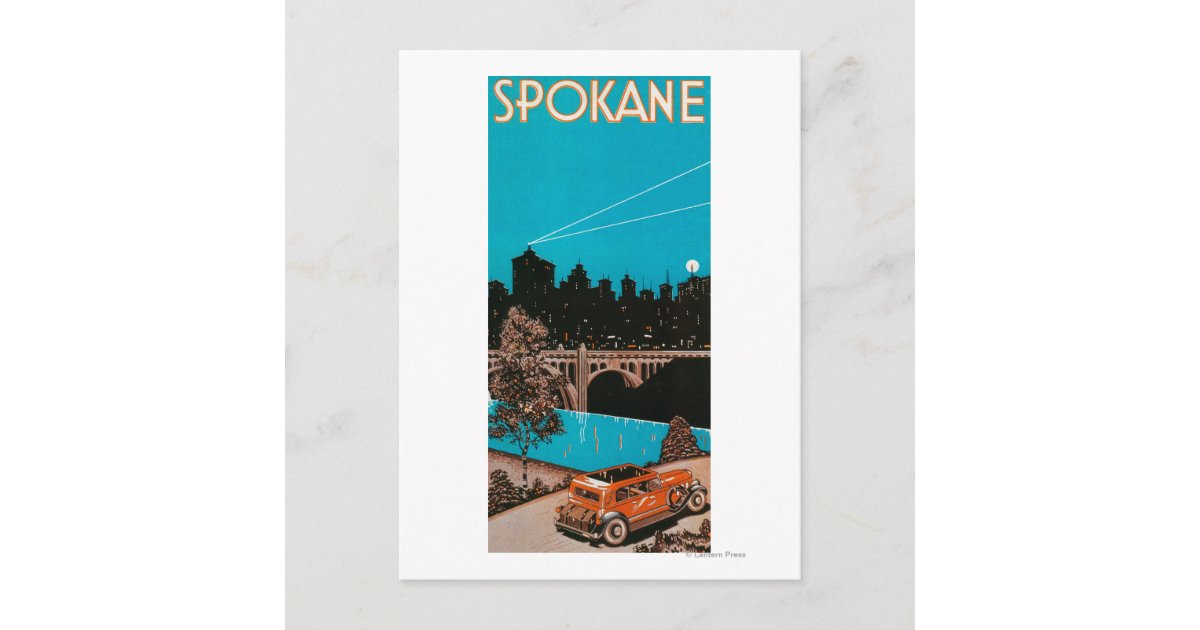 Spokane Advertising Poster #1Spokane, WA Postcard | Zazzle