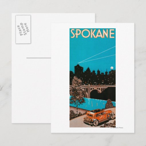 Spokane Advertising Poster #1Spokane, WA Postcard | Zazzle