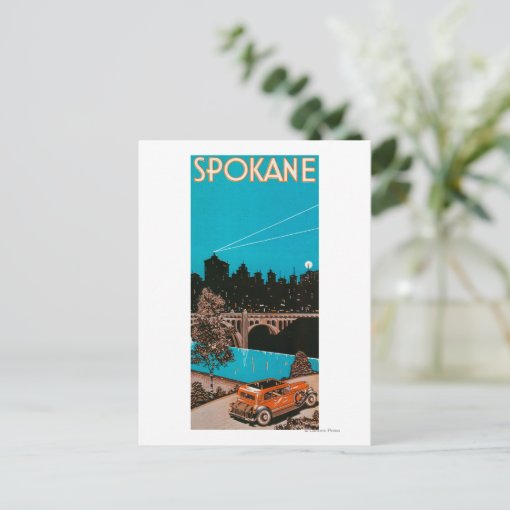 Spokane Advertising Poster #1Spokane, WA Postcard | Zazzle