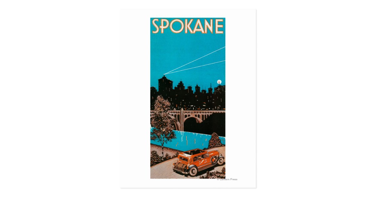 Spokane Advertising Poster #1Spokane, WA Postcard | Zazzle.com