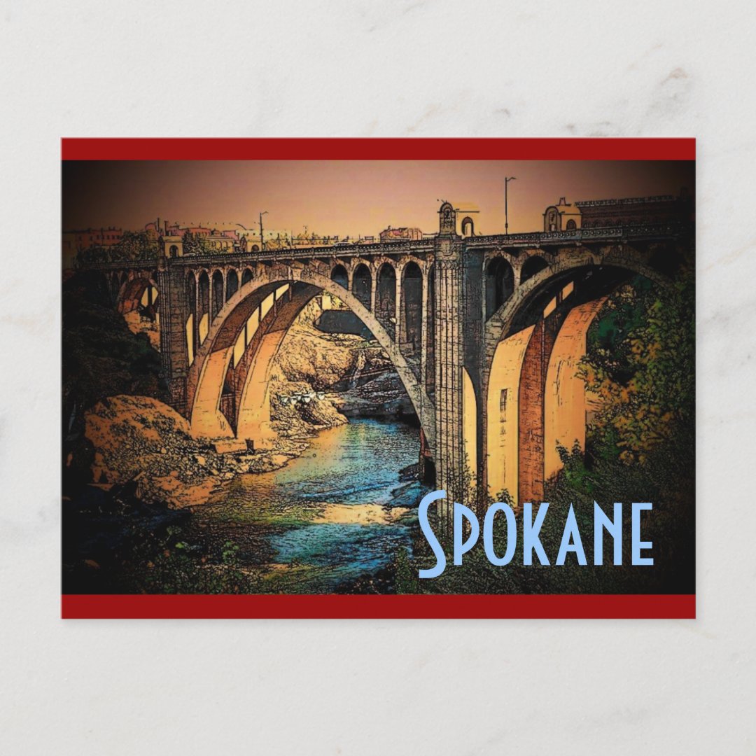 Spokane Postcard | Zazzle