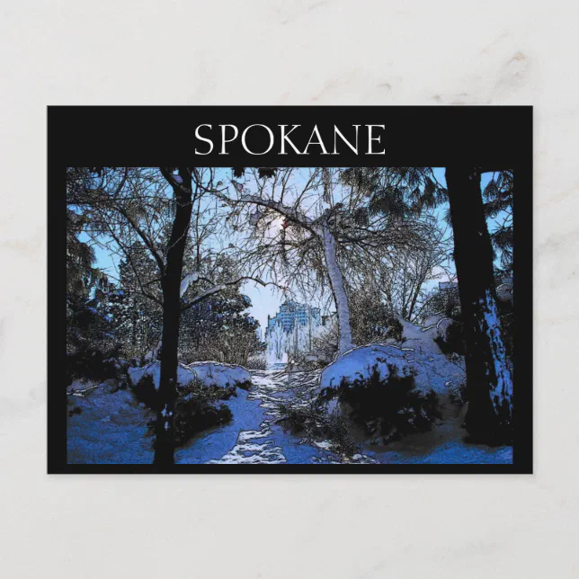 Spokane Postcard | Zazzle