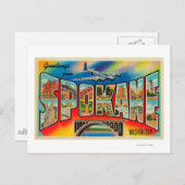 Spokane, Washington - Large Letter Scenes 3 Postcard | Zazzle