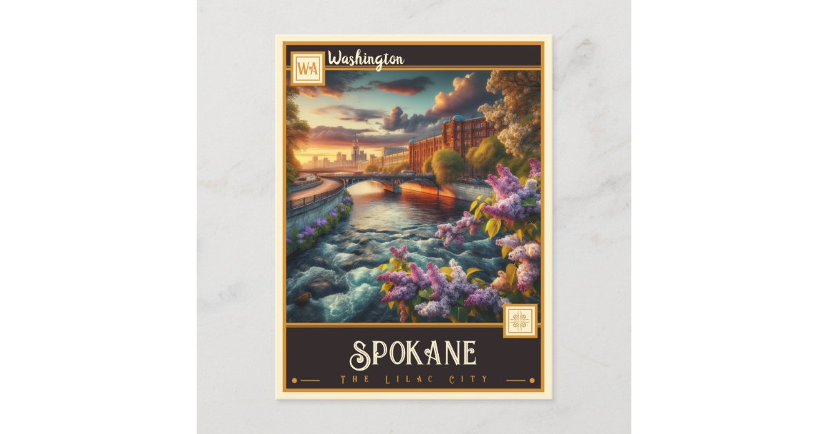 Spokane, Washington| Vintage Postcard | Zazzle