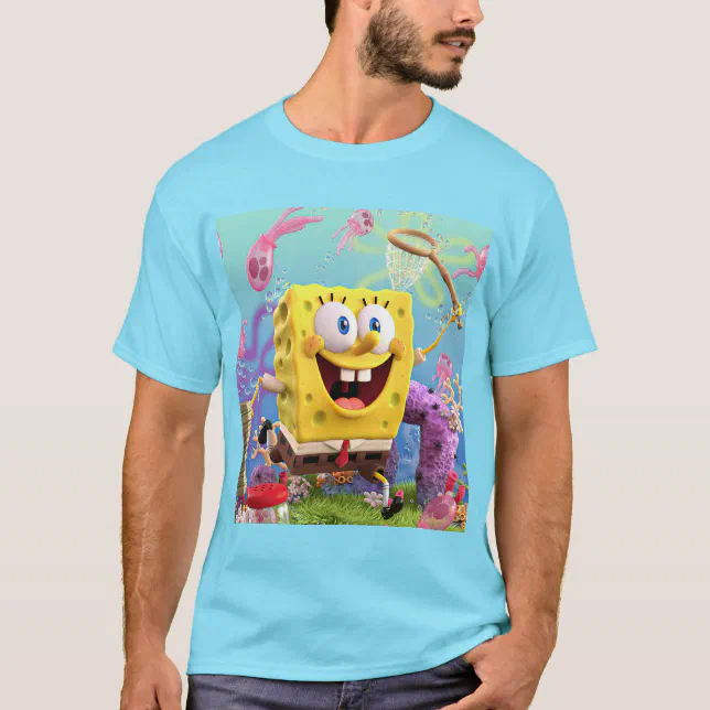 Spongbob Cyan T-shirt | Zazzle